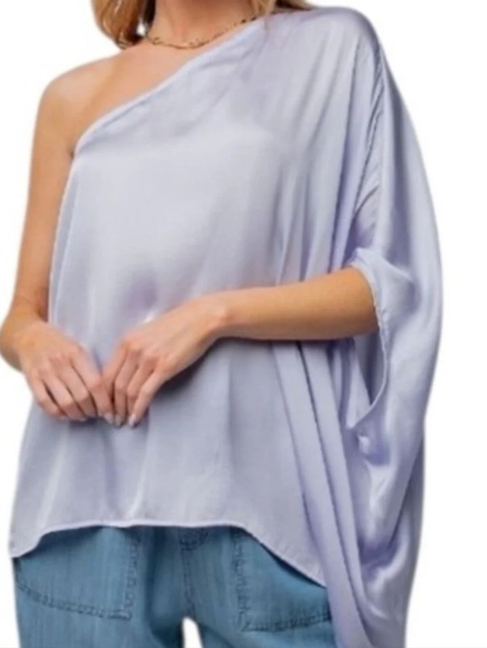 Easel Los Angeles | Tops | 54 Easel Oneshoulder Tunic Top In A Soft ...